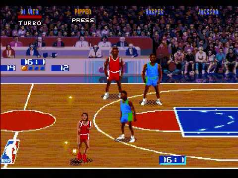 NBA Jam-(Genesis)- Bulls vs. Mavericks Part 1 - YouTube