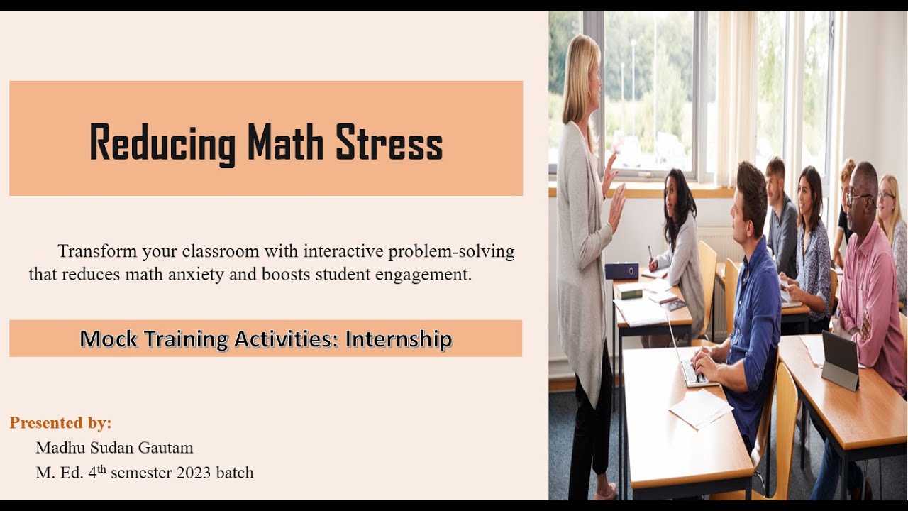 How to reduce math stress? - YouTube