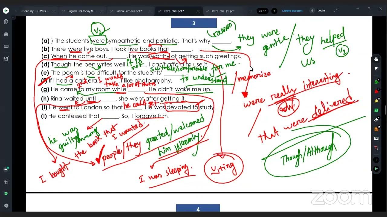 Completing Sentence + Gap Filling with special words and phrases || HSC English - YouTube
