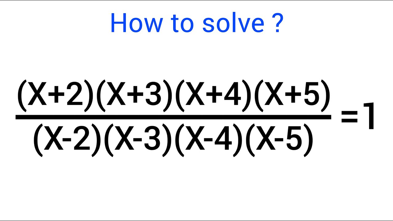 What is the value of X in this Problem ? - YouTube