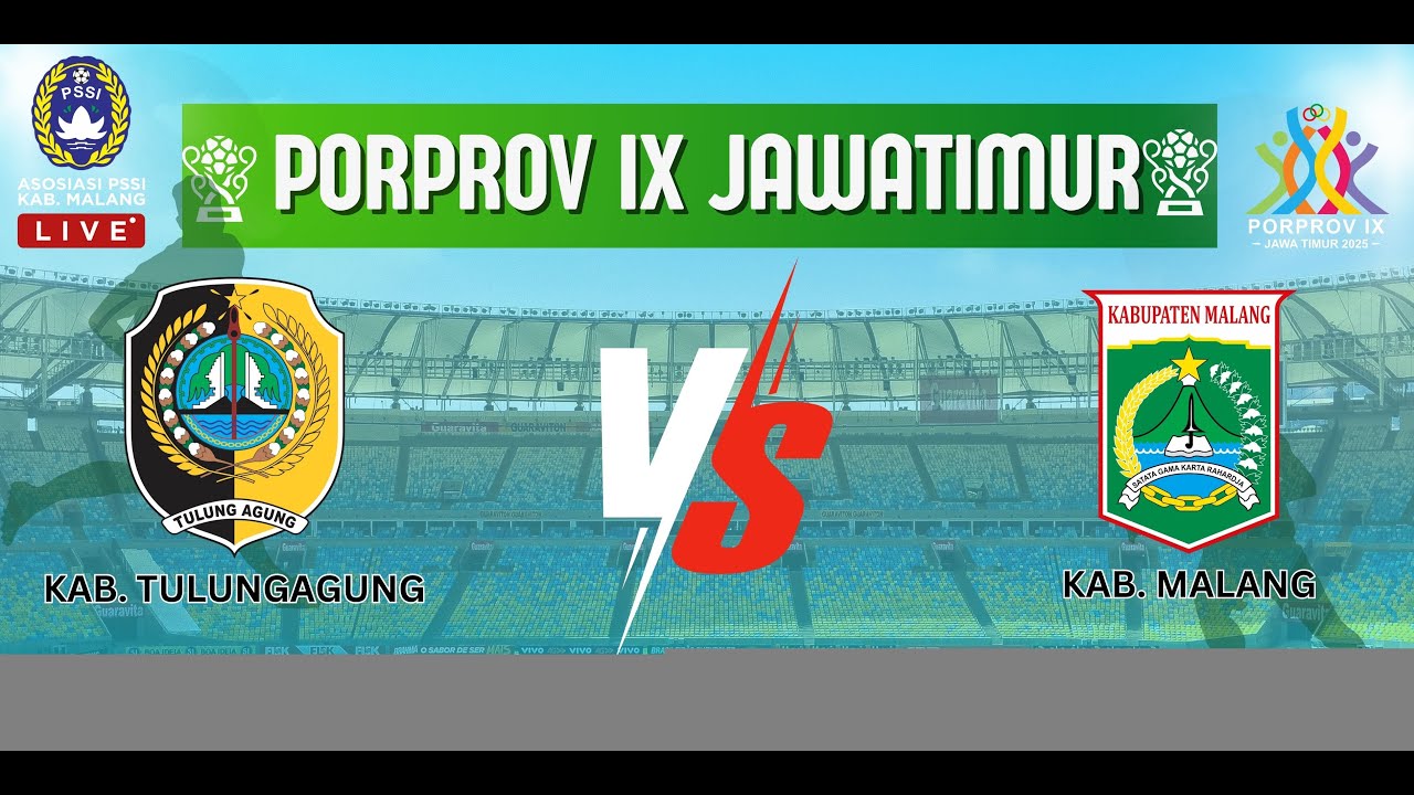 LIVE PORPROV IX JAWATIMUR SEPOK BOLA PRIA DI STADION KAHURIPAN TALOK ...
