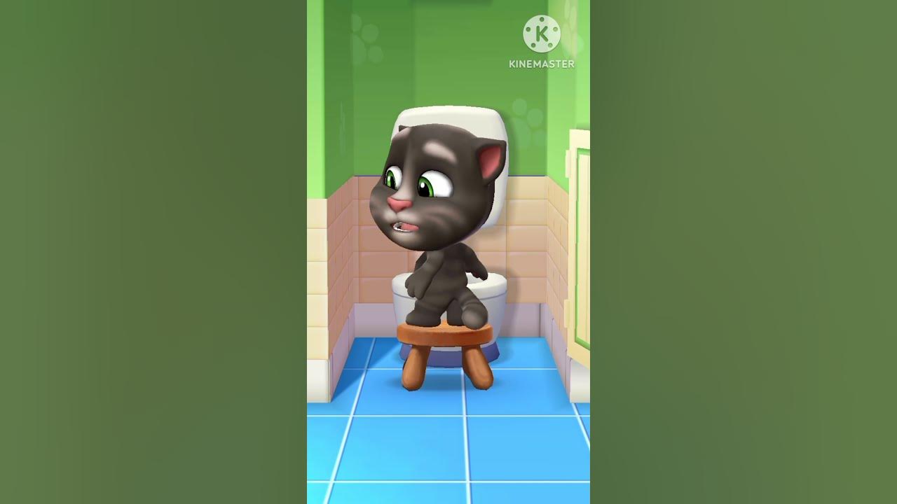 Tom Talking in toilet #tomtalking #game #shorts - YouTube