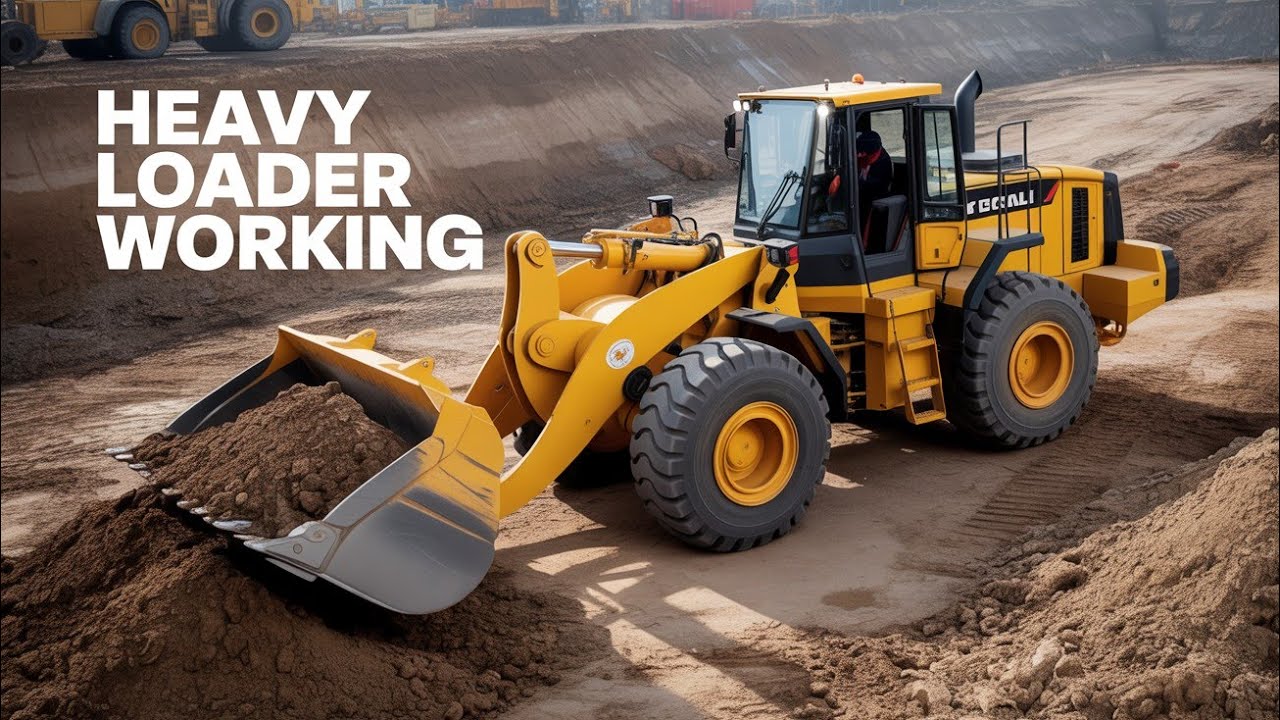 Case 921E V/S SEM 655D Wheelloader Together Working Gravel Pit Big ...