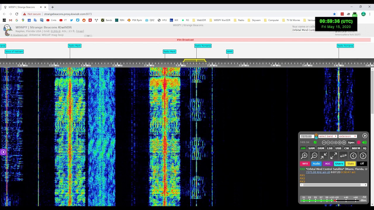 Interval Signal for Radio Romania International at 7375 kHz - YouTube