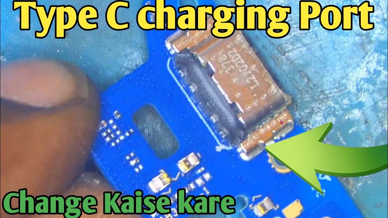type c charging port replacement | type c charging pin kaise change ...
