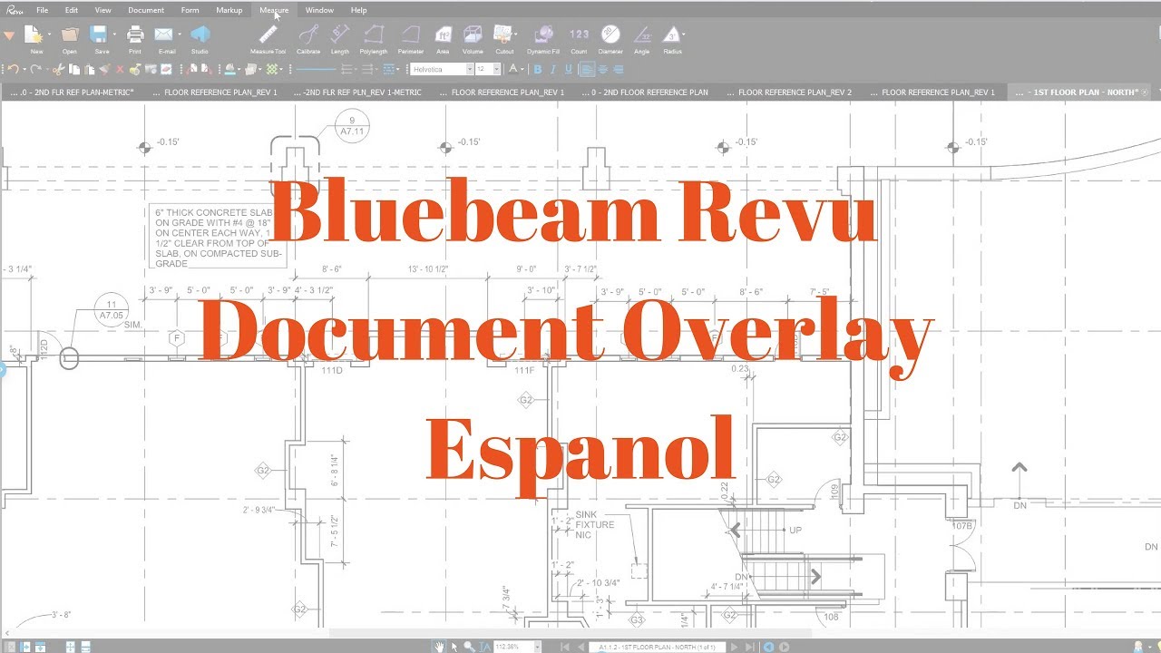 Bluebeam Revu Document Overlay Espanol - YouTube