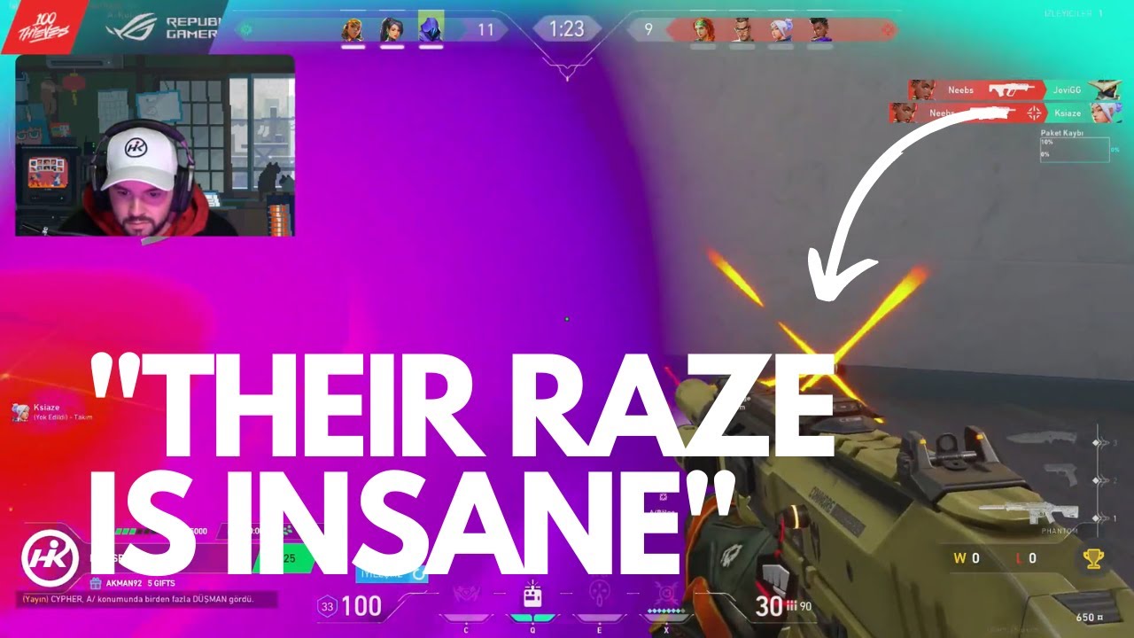 Hiko whiffs Raze nade and Blames the other team Raze ( THERE WAS NO ...