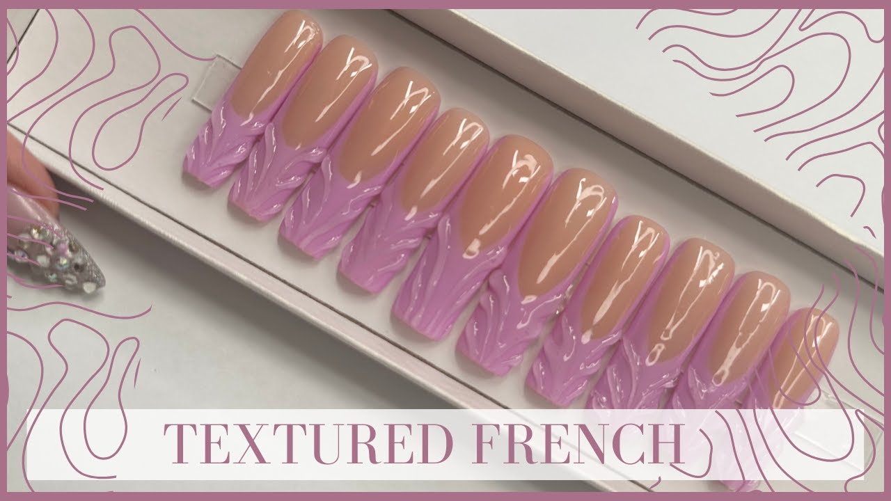 HARDEST NAIL DESIGN EVER!! | 3D Textured French Tip Nail Design ...