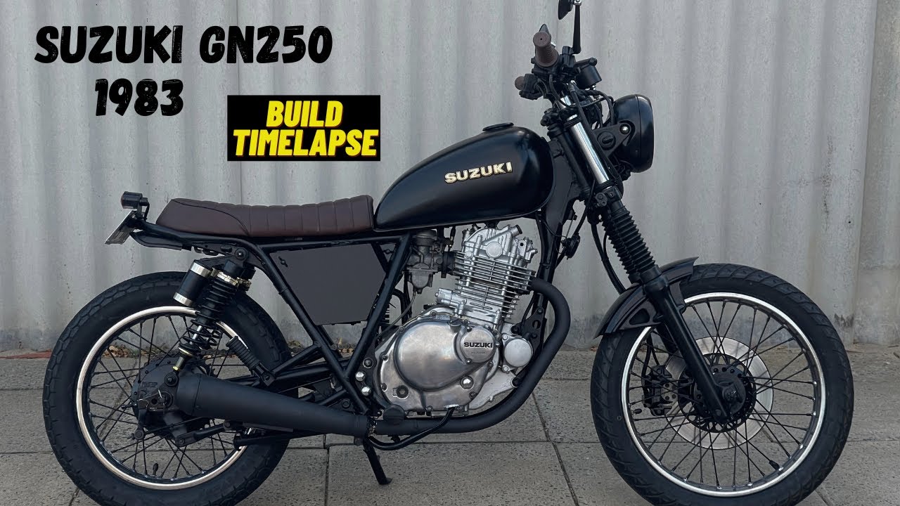 Suzuki GN250 1983 Scrambler Build Timelapse - YouTube