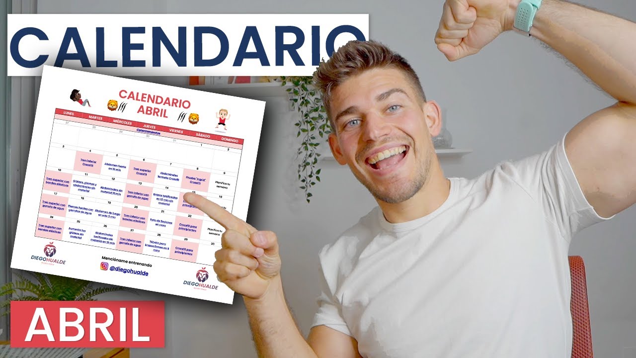 CALENDARIO RUTINAS Abril GRATIS + Novedades y Progreso del CANAL - YouTube