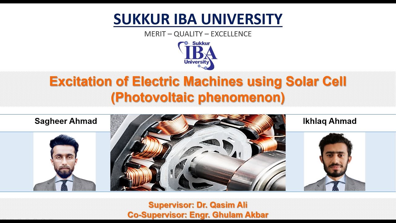 Excitation of Electric Machines using Solar Cell (Photovoltaic ...