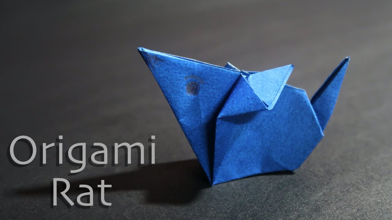 How to make Origami Rat | Making of Rat using paper - YouTube