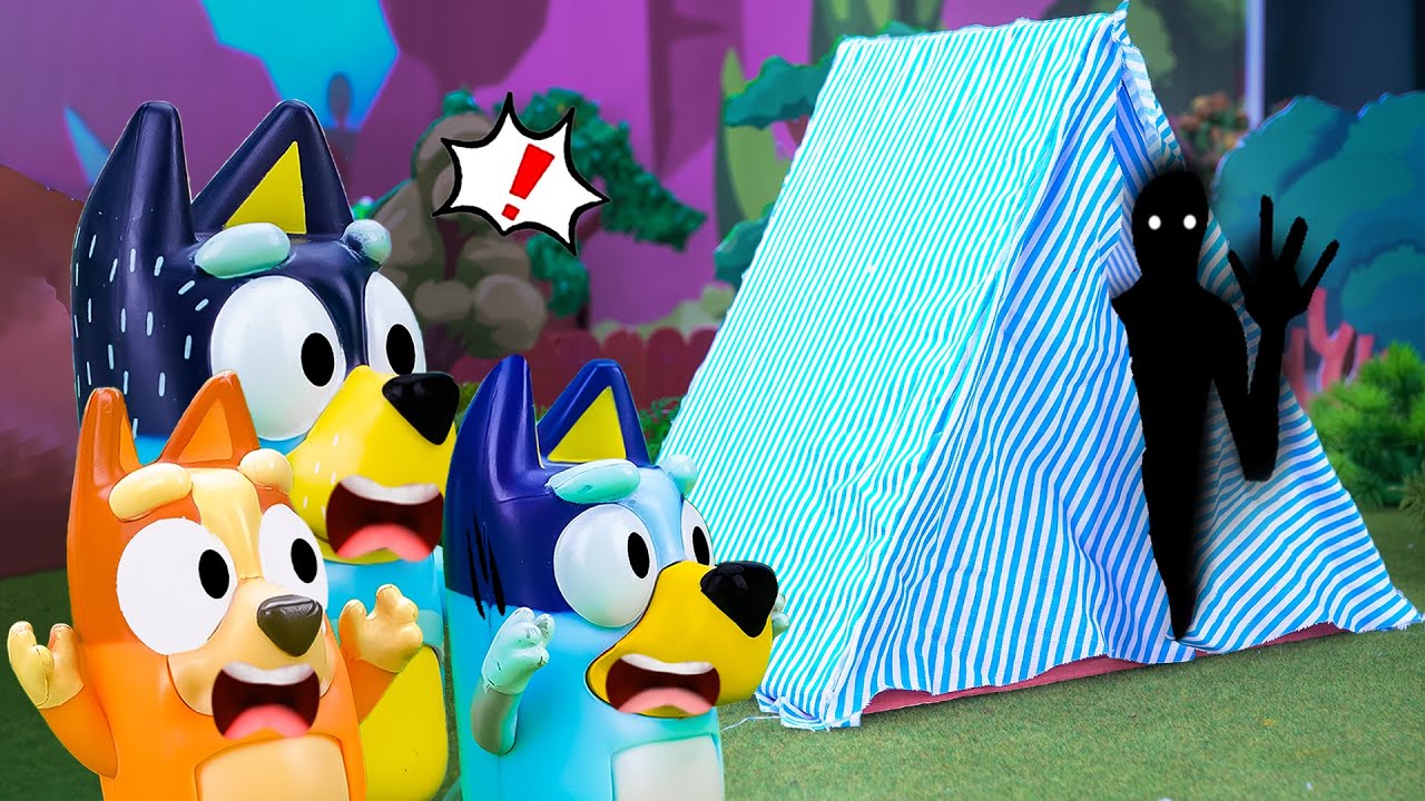 BLUEY Camping Mystery! ⛺👀 Monster in the Tent? | Safety Lesson - YouTube