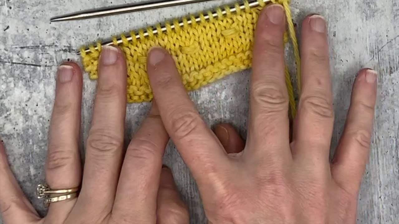 How to Knit a Nupp Stitch - YouTube