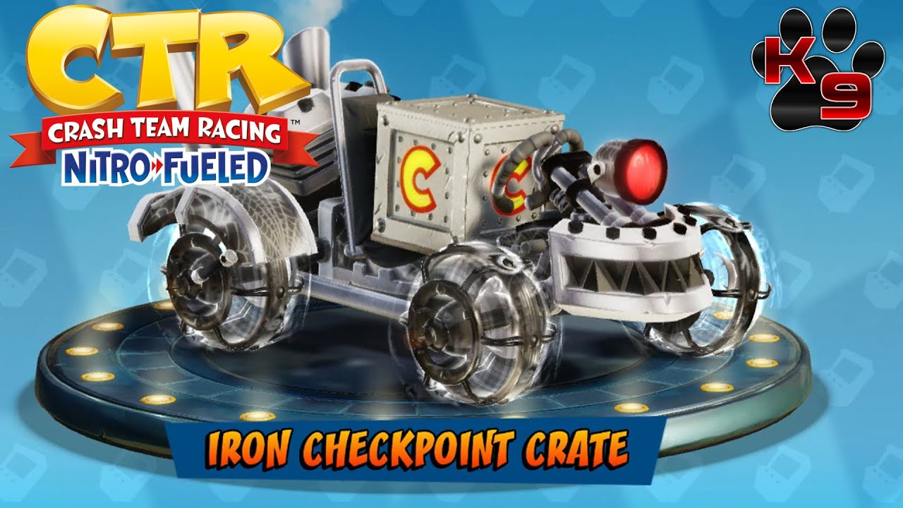 CTR Nitro Fueled | Iron Checkpoint Crate Gameplay (Secret Character ...