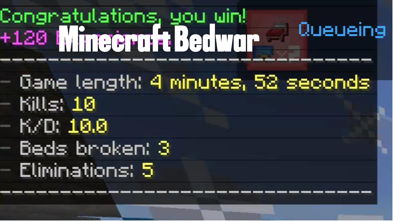 Minecraft Bedwar Team of 2 - YouTube