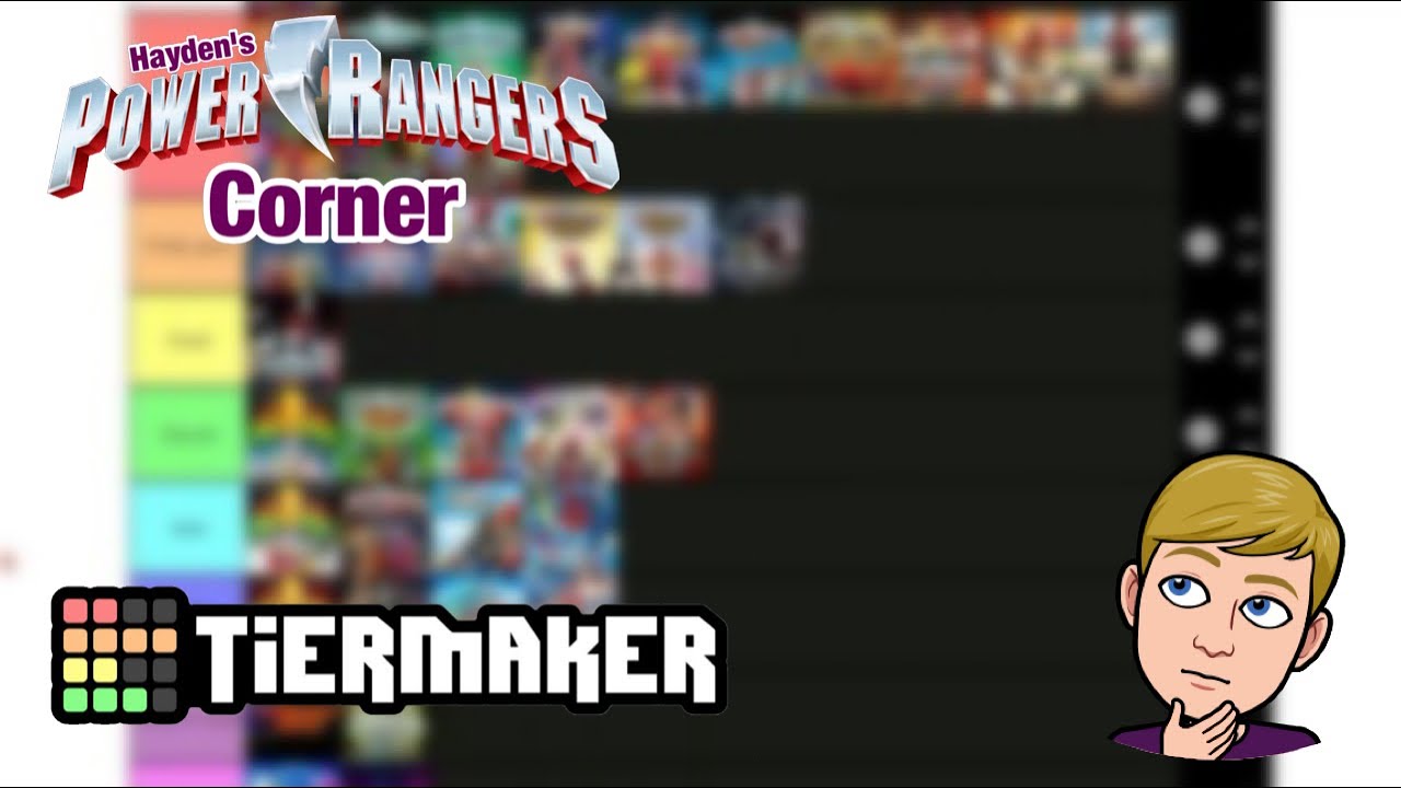 Hayden's Power Rangers Corner: Every Power Rangers Season On TierMaker ...