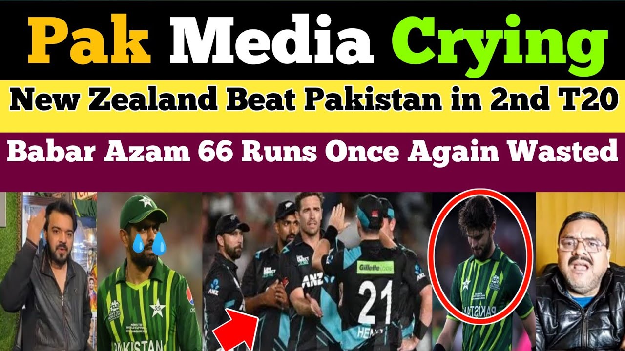 2-0 | NZ BEAT PAK 2nd T20 Match | Pak Media on Pak vs Nz | Allen 74 ...