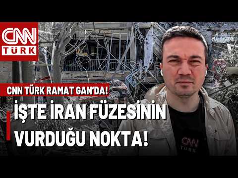 Burası İsrail/Ramat Gan: İran Füzesinin Vurduğu Nokta! CNN TÜRK Ekibi Enkazı Görüntüledi...
