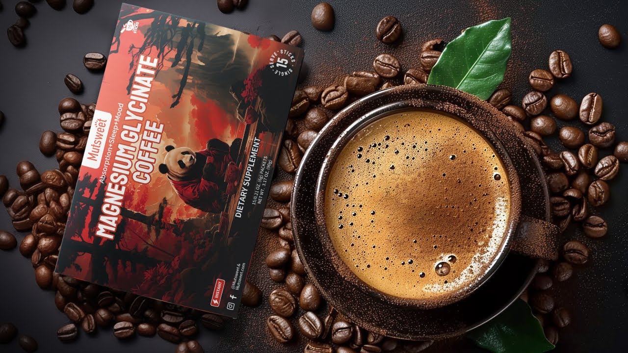 Mutsweet Magnesium Glycinate Coffee -15 servings - YouTube