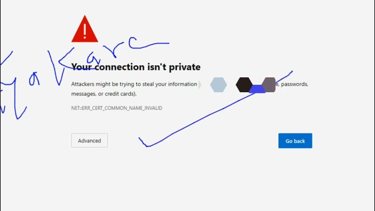your connection isn't private problem solved / your connection isn't private desktop - YouTube