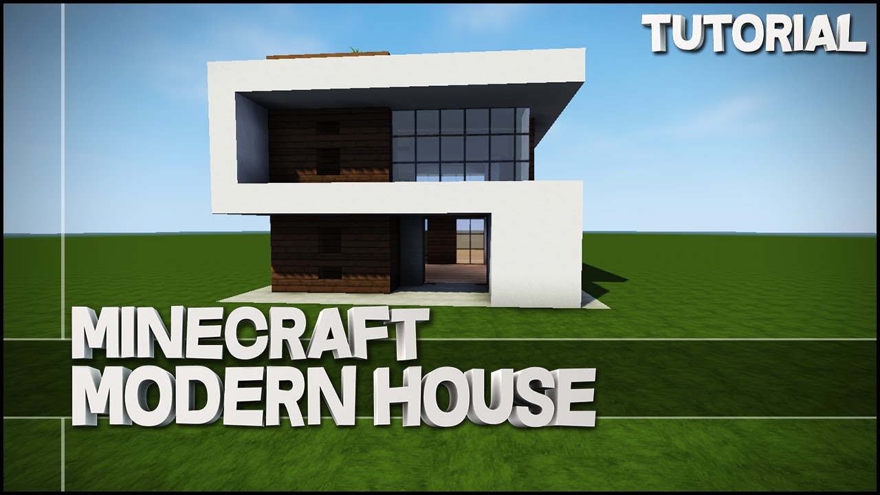 Minecraft: Easy Modern House Tutorial - Best House Tutorial - YouTube