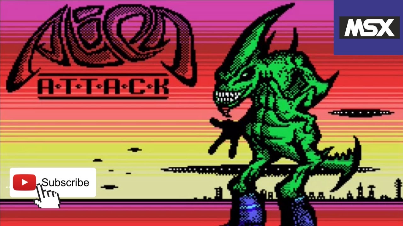 Alien attack Homebrew para MSX Gameplay - YouTube