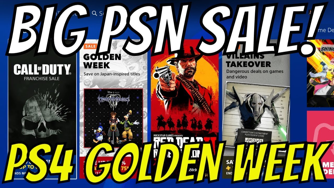 BIG NEW PSN SALE -PS4 GOLDEN WEEK & Villains Takeover DEALS PS PLUS ...