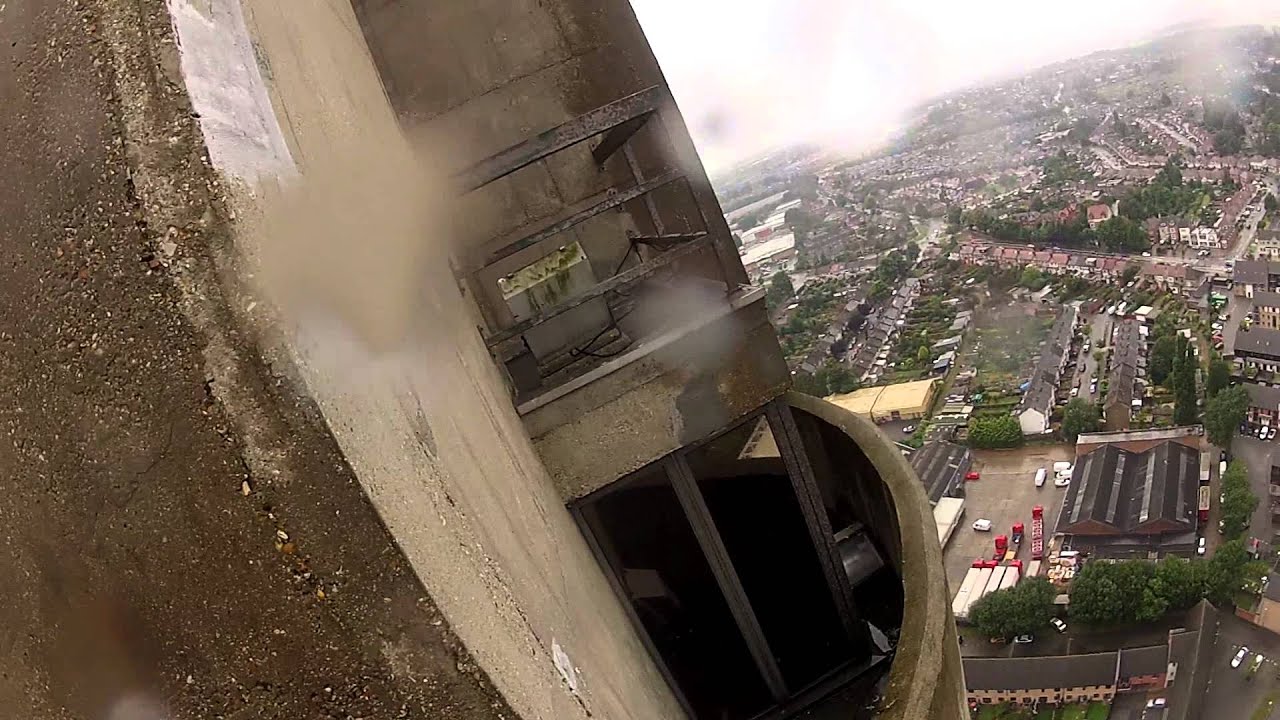 Abseil National Lift Tower - Northampton 19 July 2014 - YouTube