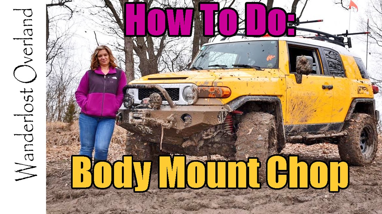 DIY Body Mount Chop or BMC On A Toyota FJ Cruiser or 4Runner - YouTube