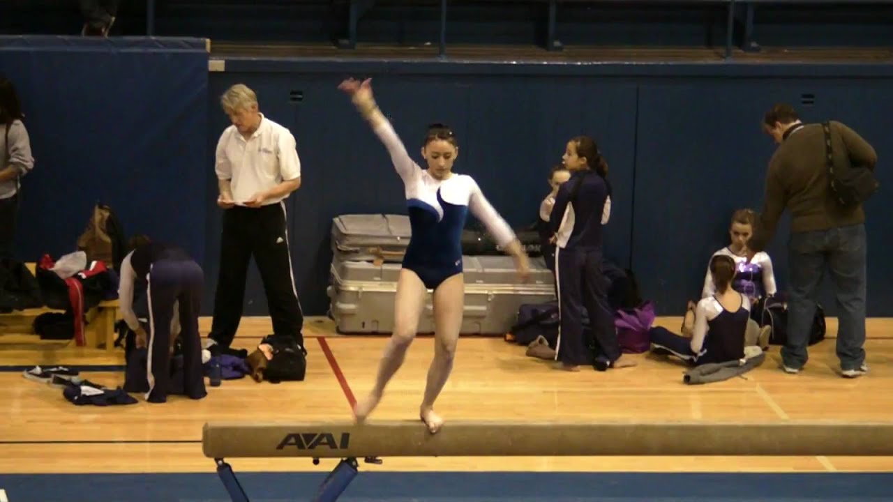 USA Gymnastics level 9 beam - YouTube