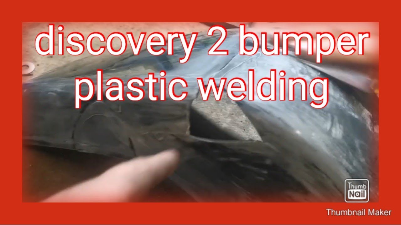 plastic welding broken discovery 2 td5 front bumper repair - YouTube