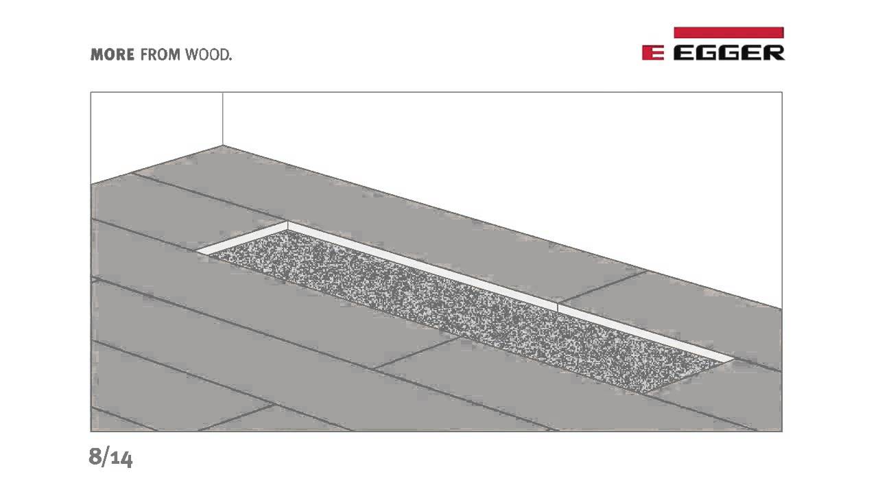 EGGER-Replacement instructions with installation system PRO clic! - YouTube