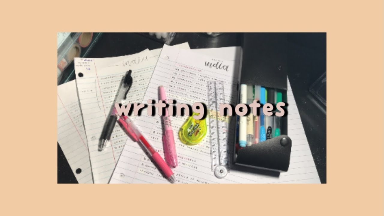 Write notes with me : India - YouTube