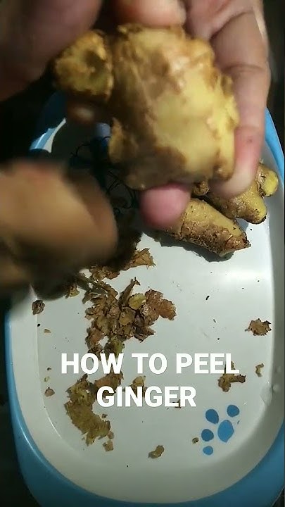 HOW TO PEEL GINGER fast, ZERO WASTE - YouTube