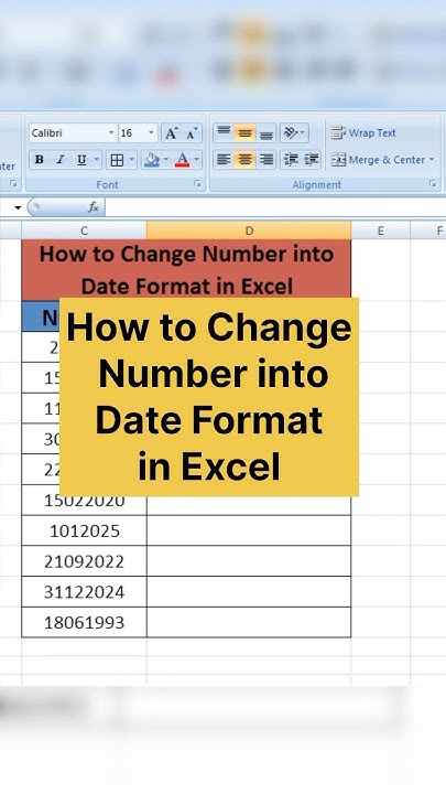 Excel Tricks for Instant Date Conversion - YouTube