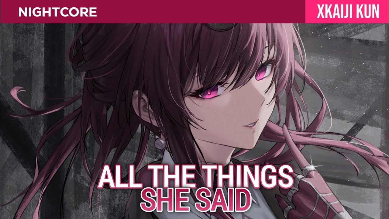 Nightcore - All The Things She Said (Cabuizee & Britt Lari) - YouTube