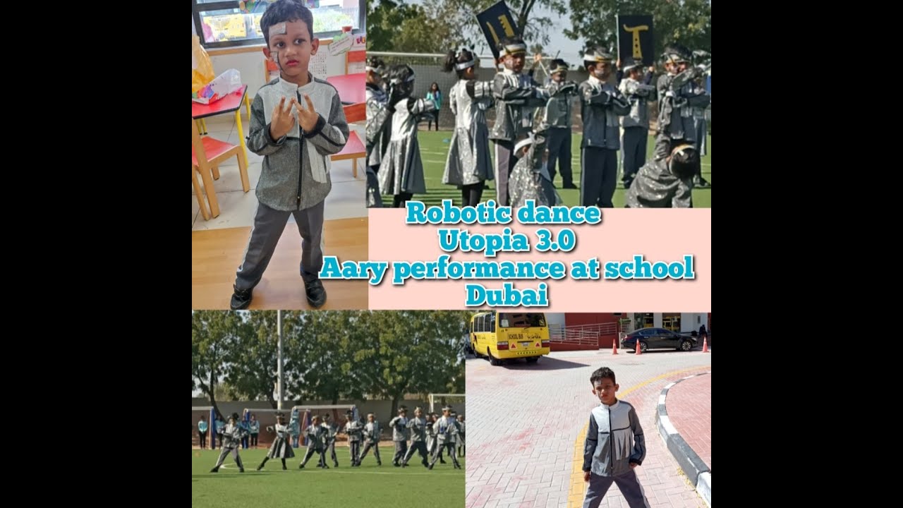 Robotic dance Utopia 3.0 performed by Aary at school Dubai|Utopia|Drill performance|Robot dance ...