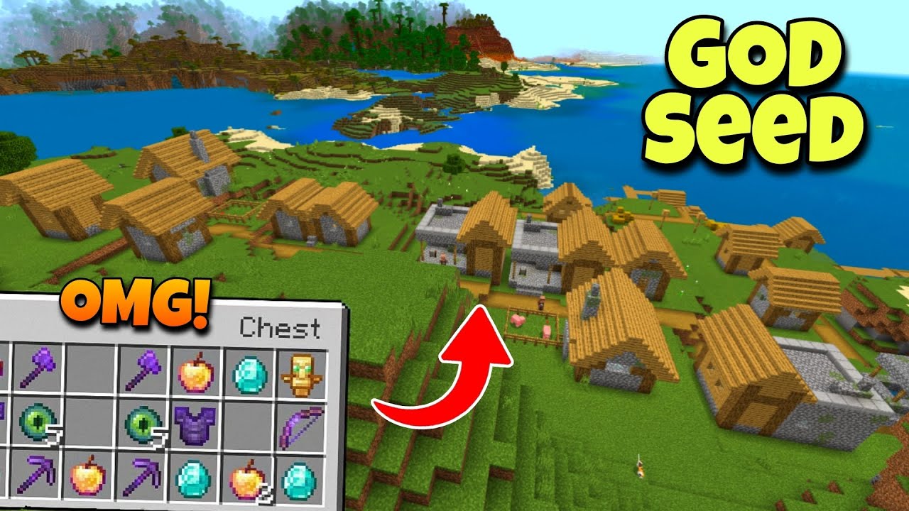 🔥(Best God Seed) For Minecraft Bedrock And Pocket Edition | Seed ...