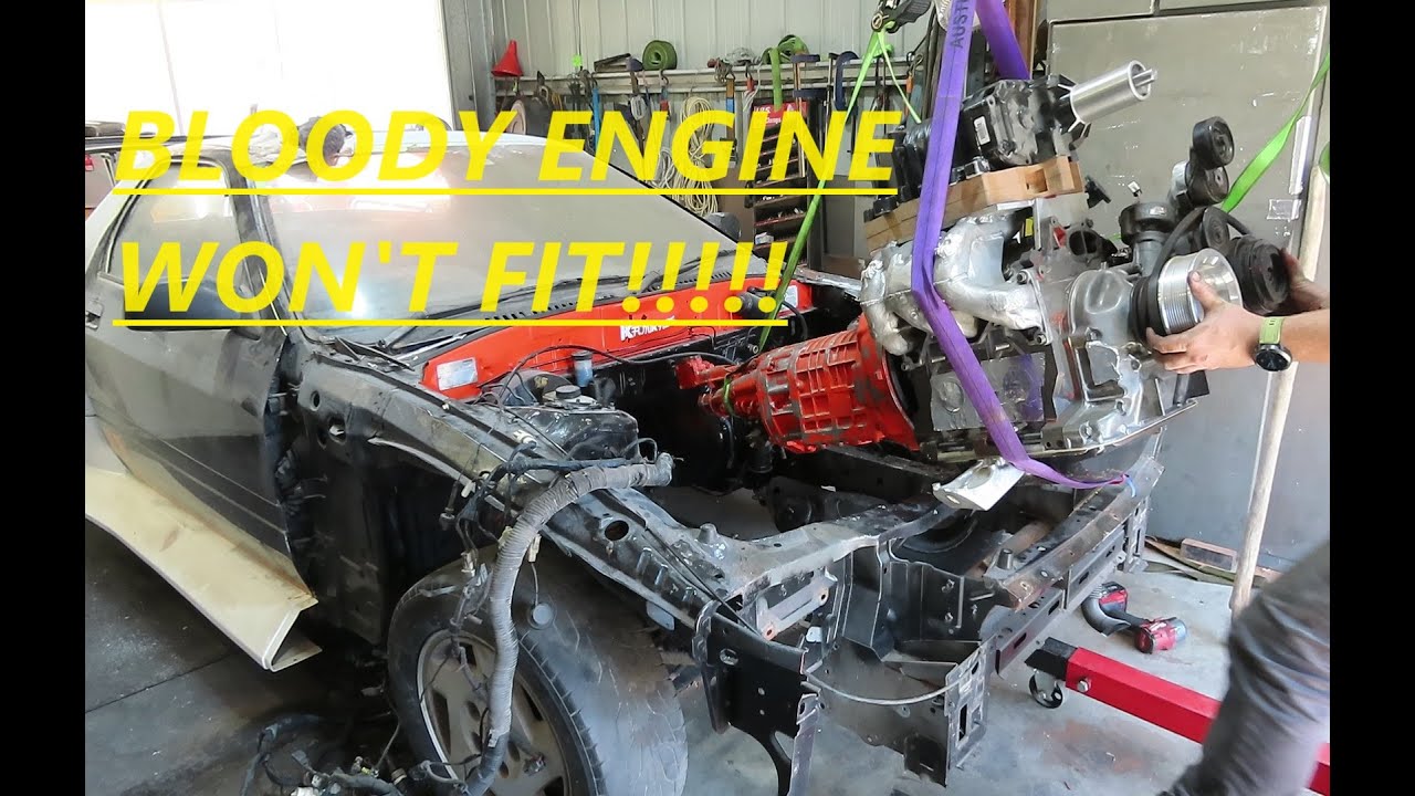 FC RX7 SUPERCHARGED 13B ENGINE INSTALL - YouTube