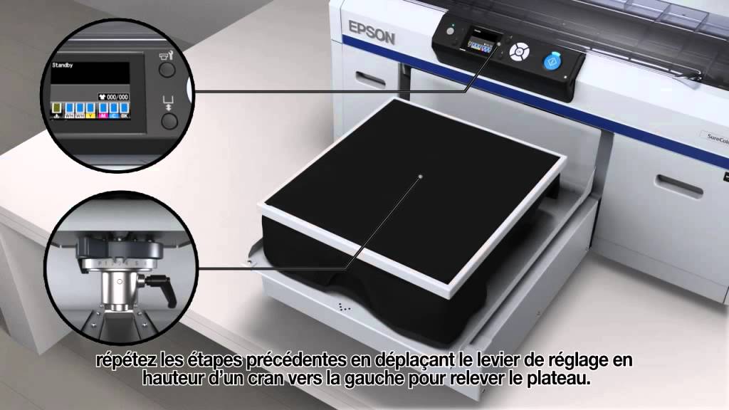 Epson SureColor SC-F2000 Imprimer un T-shirt - YouTube