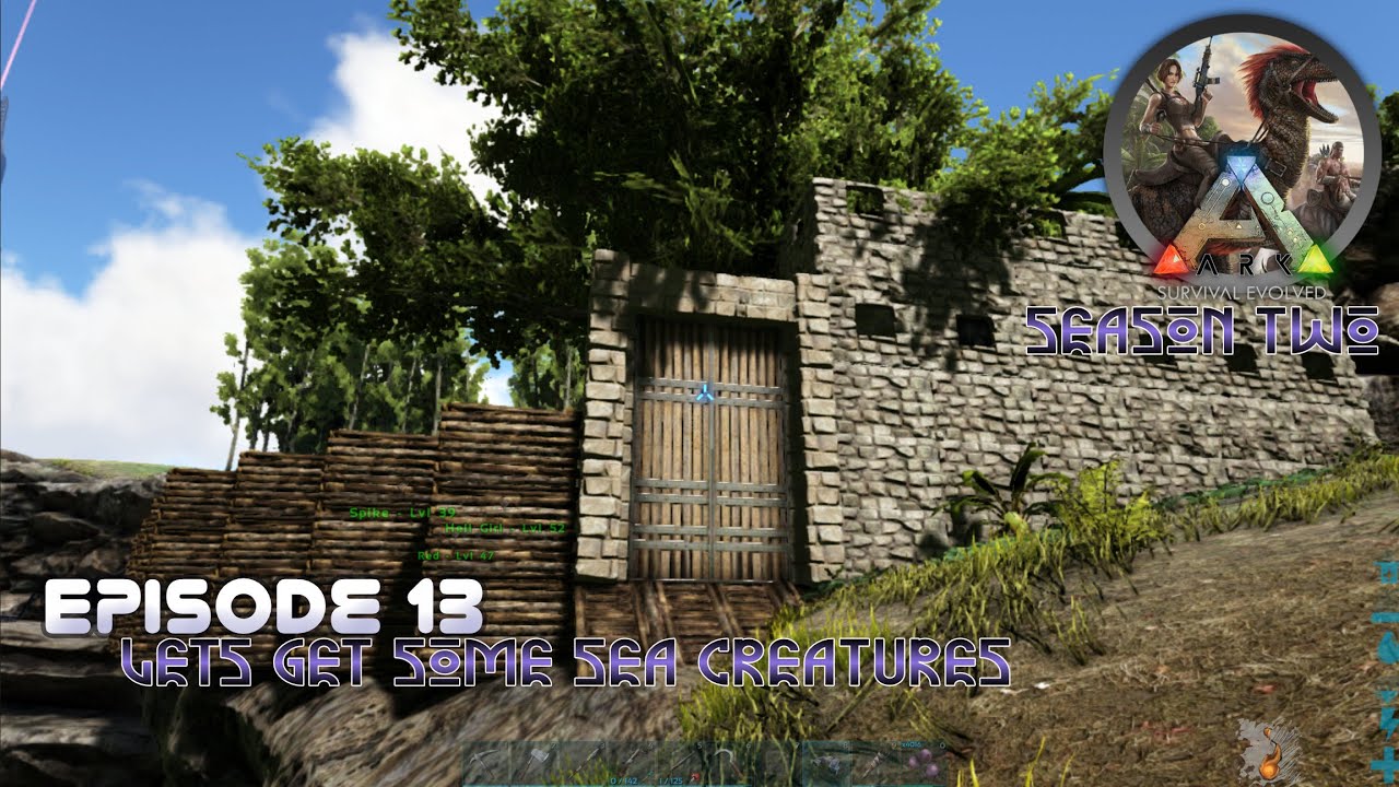 Ark Survival Evolved S2 episode 13. Lets get some Sea Creature tames ...