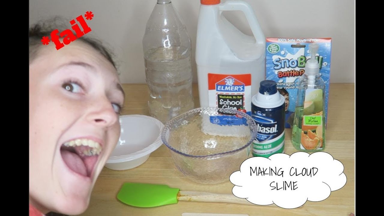 CLOUD SLIME WITH KELLI MAPLE *fail* - YouTube