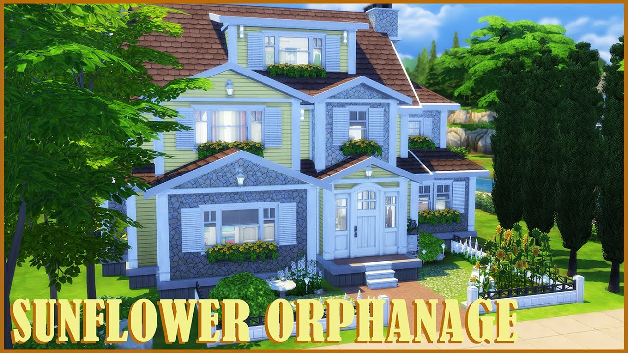 The Sims 4 Orphanage - The Sunflower Orphanage || Speed Build || ts4 ...