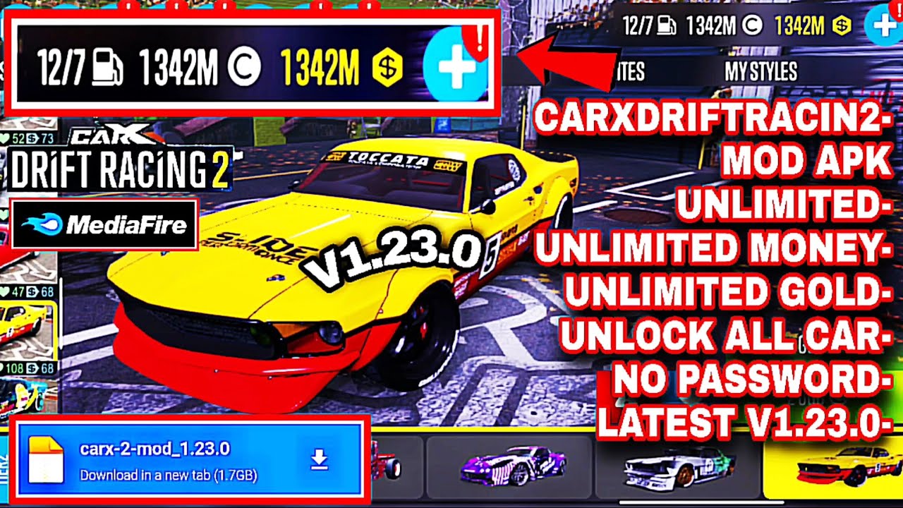 carx drift racing 2 mod apk unlimited money unlimited gold unlock all ...