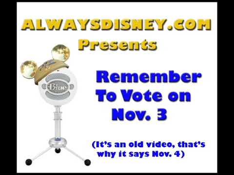 Disney Reminds You To Go Vote!