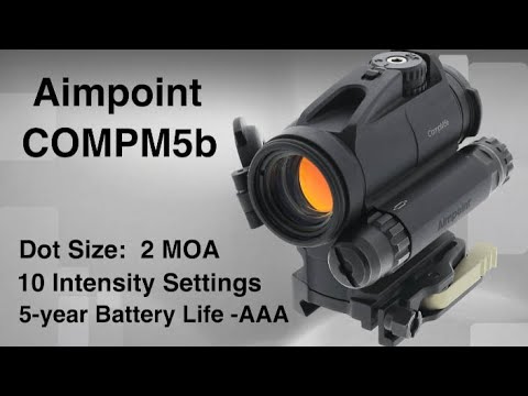 Compensate For Ballistic Drop With Aimpoint's New CompM5b Red Dot Sight ...