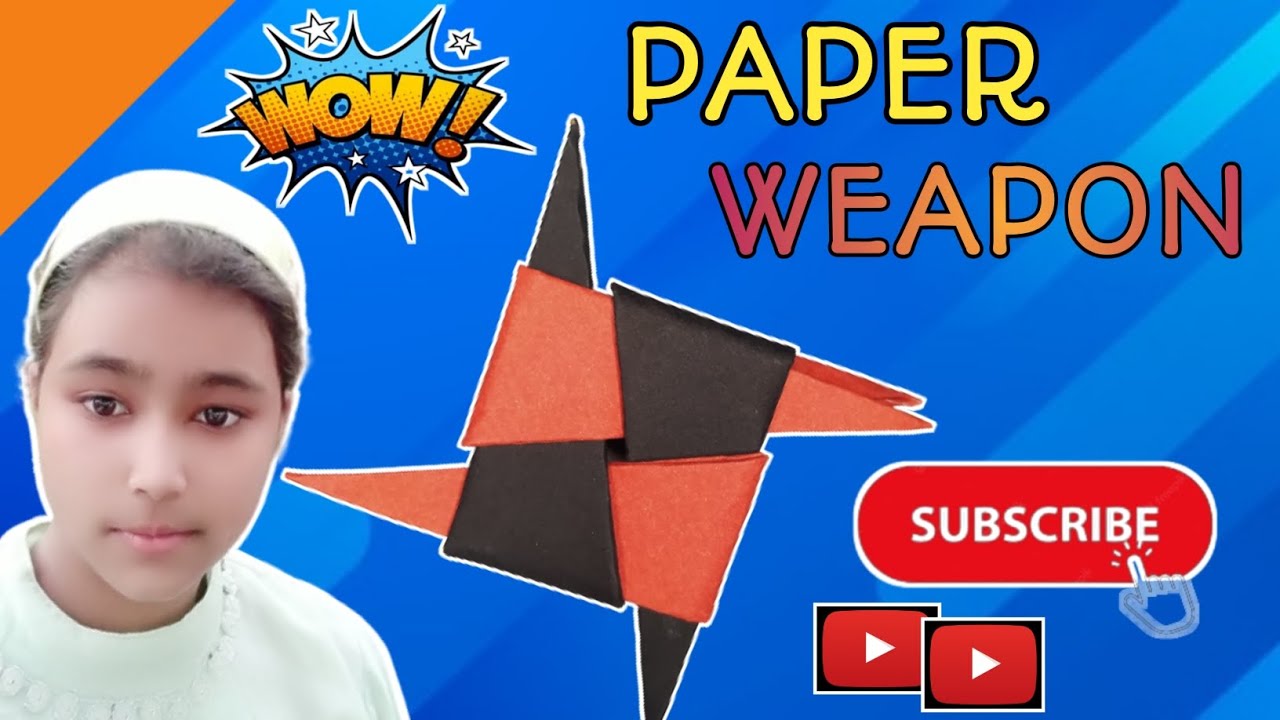 Paper weapons || How to make paper weapons - YouTube