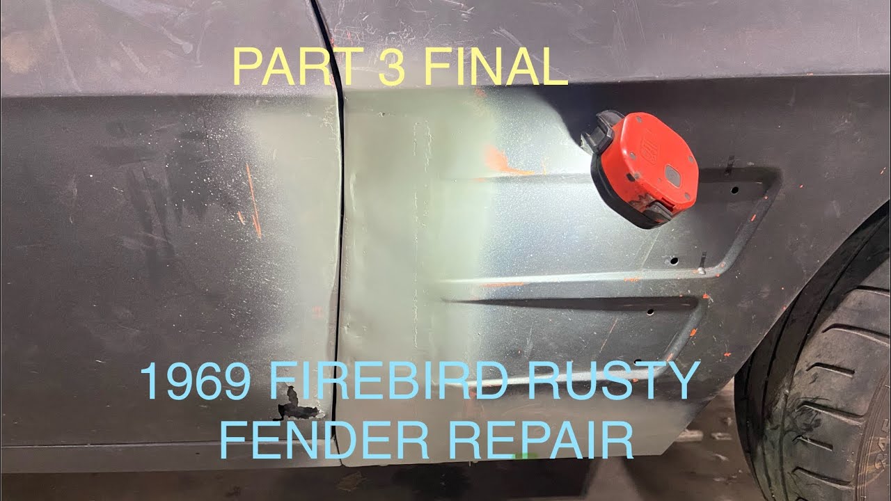 1969 Pontiac Firebird Fender Rust Repair. Part 3. Can of Worms. - YouTube
