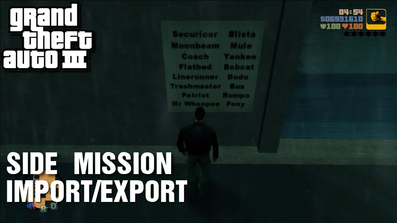 GTA III - Side-Mission - Import/Export - YouTube